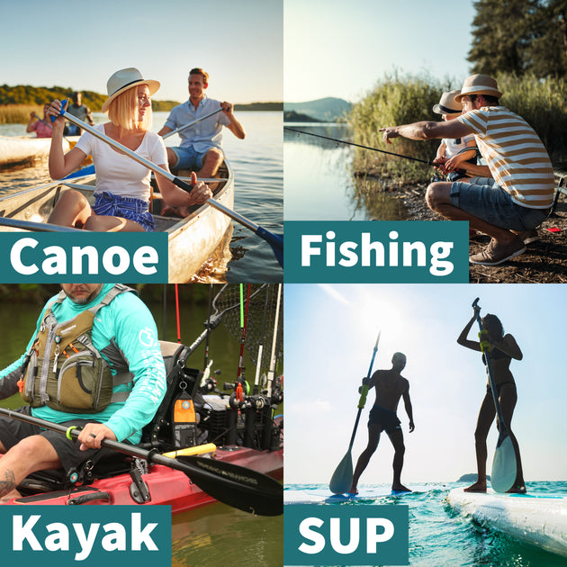 ProGrip Retractable Kayak Paddle Leash Tether for Fishing Rods, Canoe ...